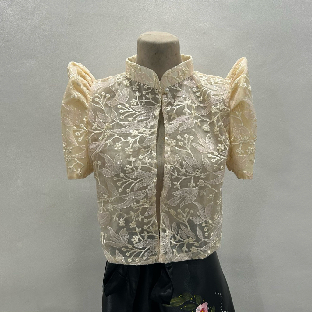 Full Lace Modern Filipiña Filipiniana Bolero | Formal Wear | Graduation ...