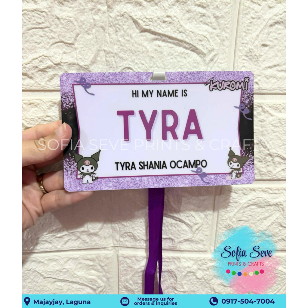 Laminated Name Tag & PVC Name Tag / Bag Tag | Shopee Philippines