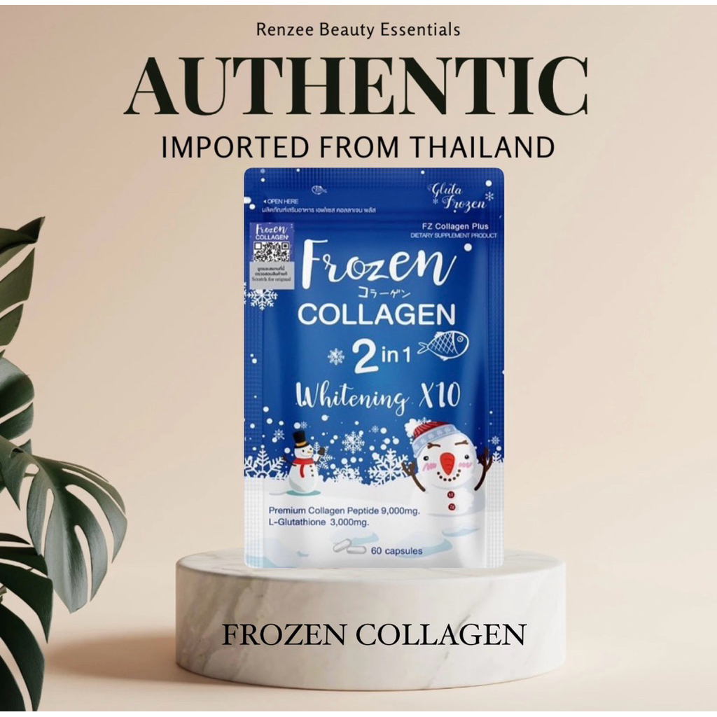 [THAILAND] 100% Authentic FRO-ZEN COLLAGEN (60 CAPSULES) | Shopee ...
