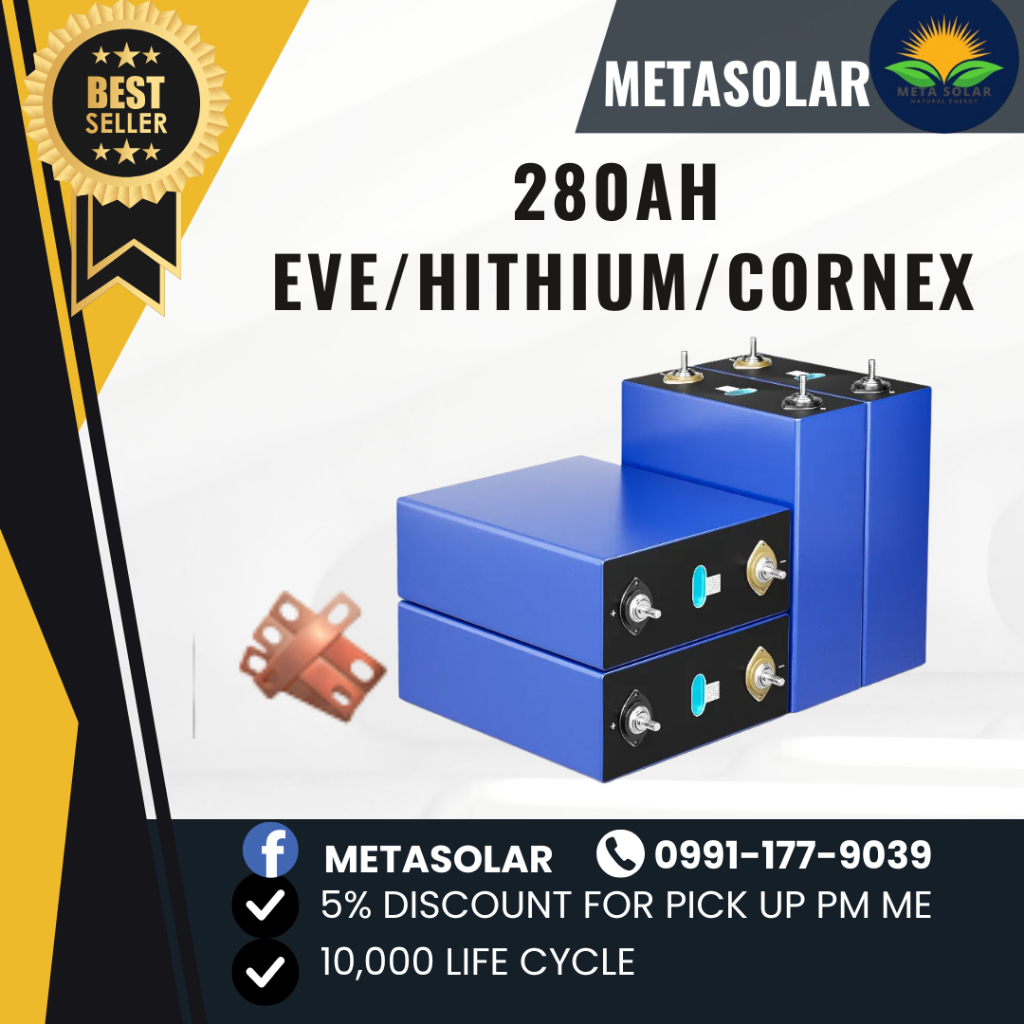 280Ah EVE/HITHIUM/CORNEX LiFePO4 Battery – Rechargeable 3.2V Lithium, DIY, Inverter, Energy ...
