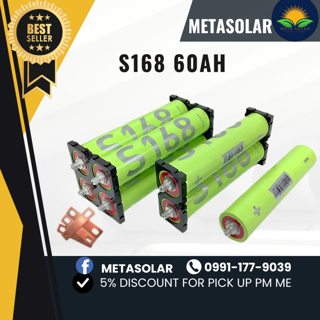 S168 60Ah 55Ah 3.2v LifePo4 battery with Screws and Busbar Lithium Cell ...