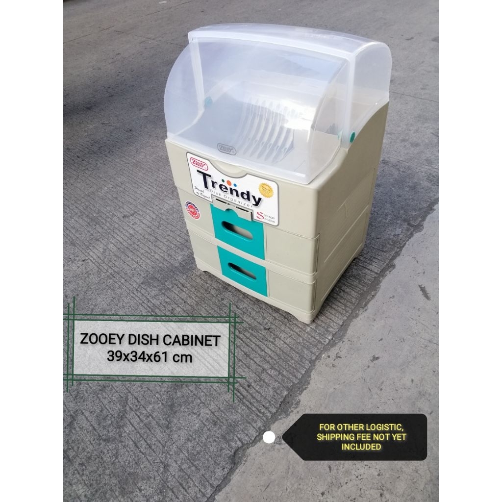 zooey plastic trendy dish cabinet with drawer kitchen rack orgnizer ...