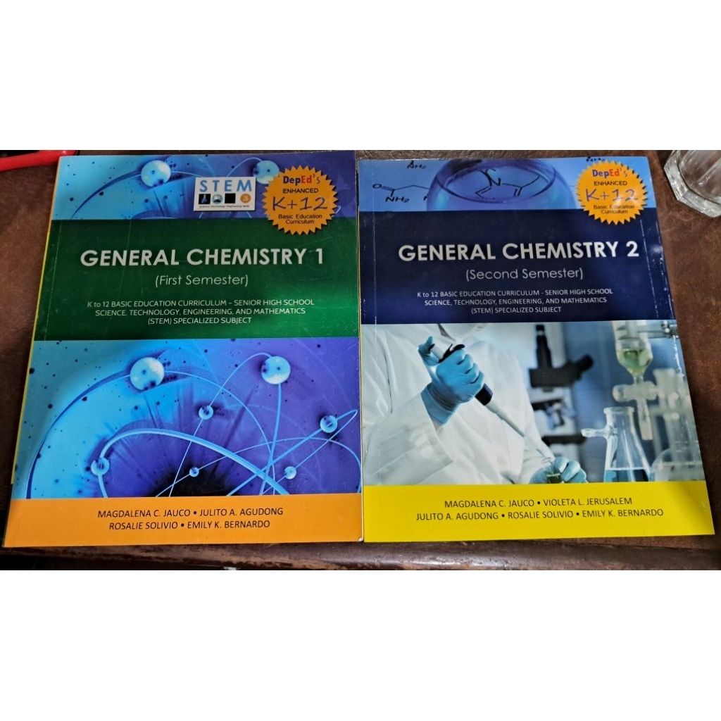 General Chemistry 1 and 2 by Jauco Senior High School kto12 | Shopee ...