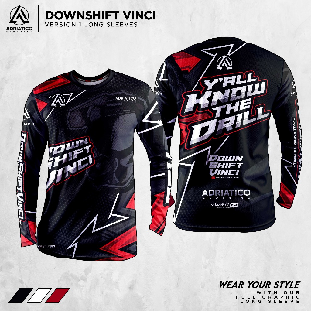 Adriatico x DownShift 'Vinci Version 1' Moto Jersey | Shopee Philippines