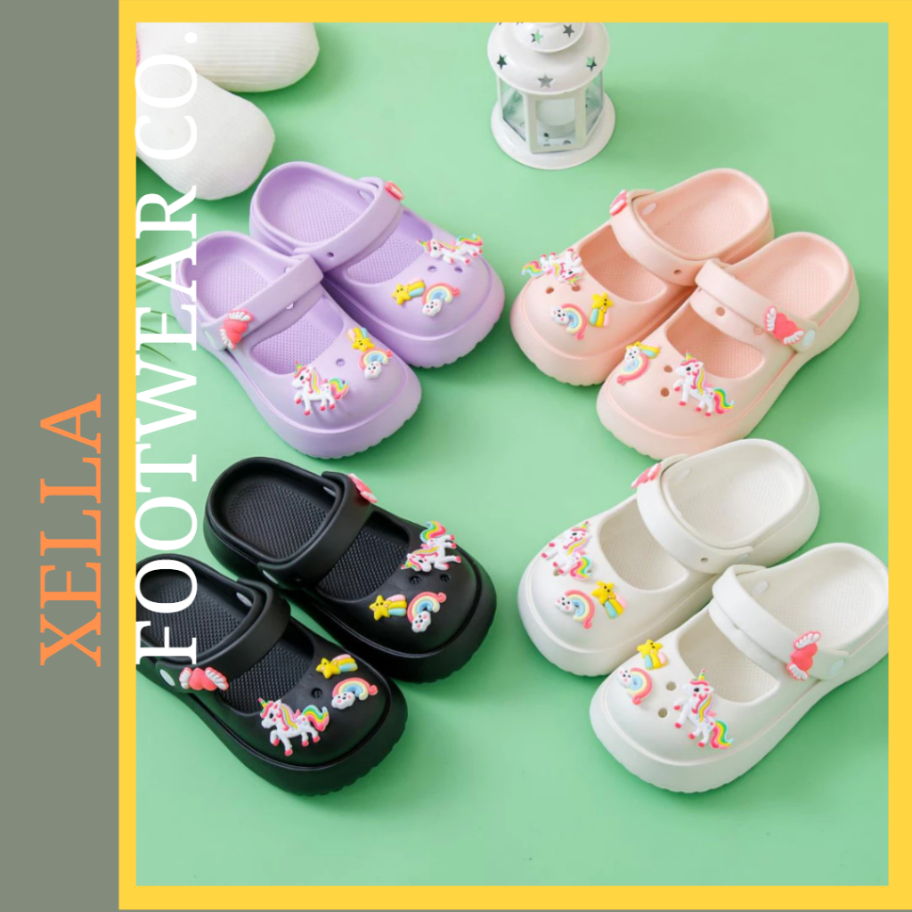 𝙓𝙀𝙇𝙇𝘼】Closs Summer Fashionable Sandals For Kids Girl With Cute Jibbitz ...