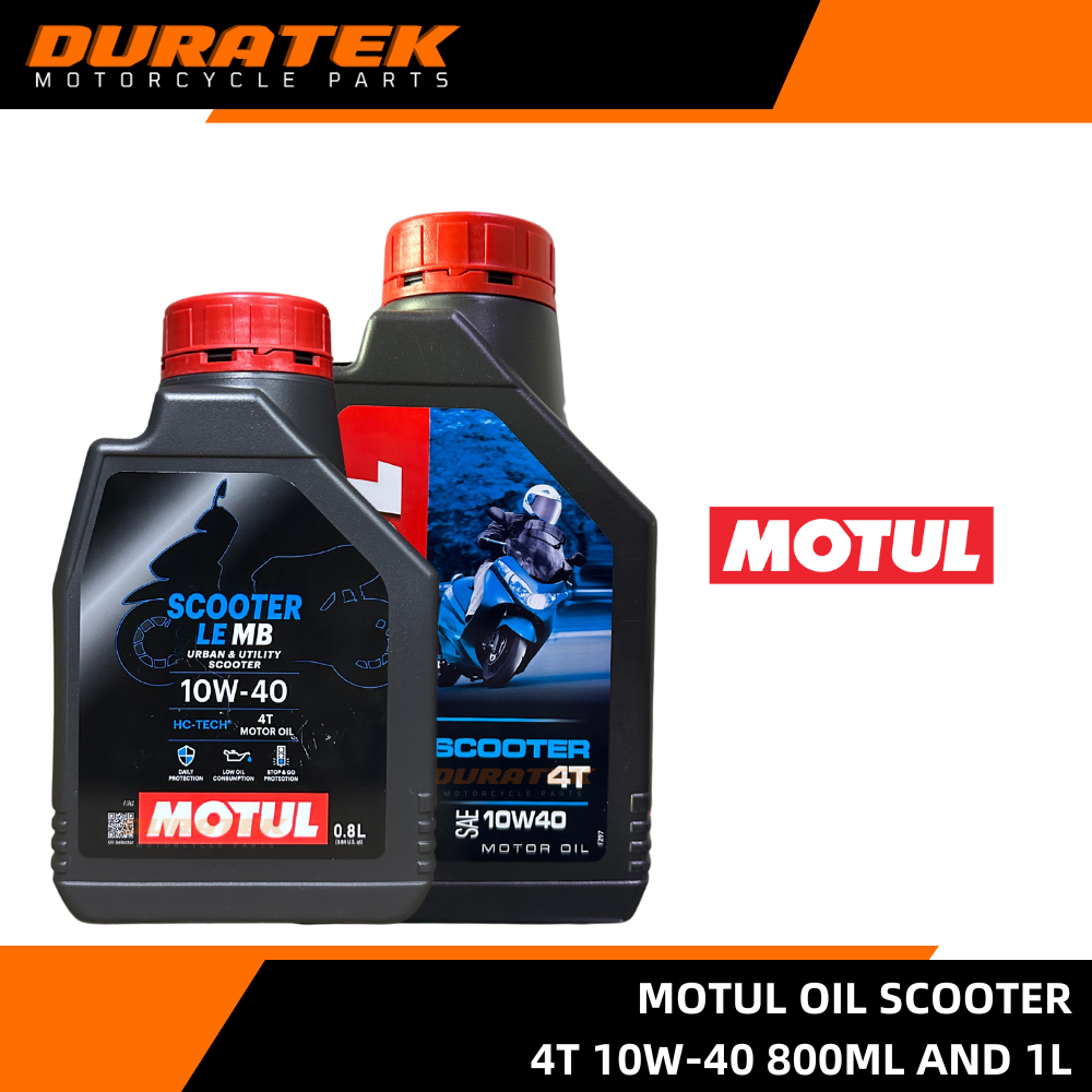 Motul Scooter LE 4T 10W-40 Mineral Engine Oil 800ml and 1L | Shopee ...