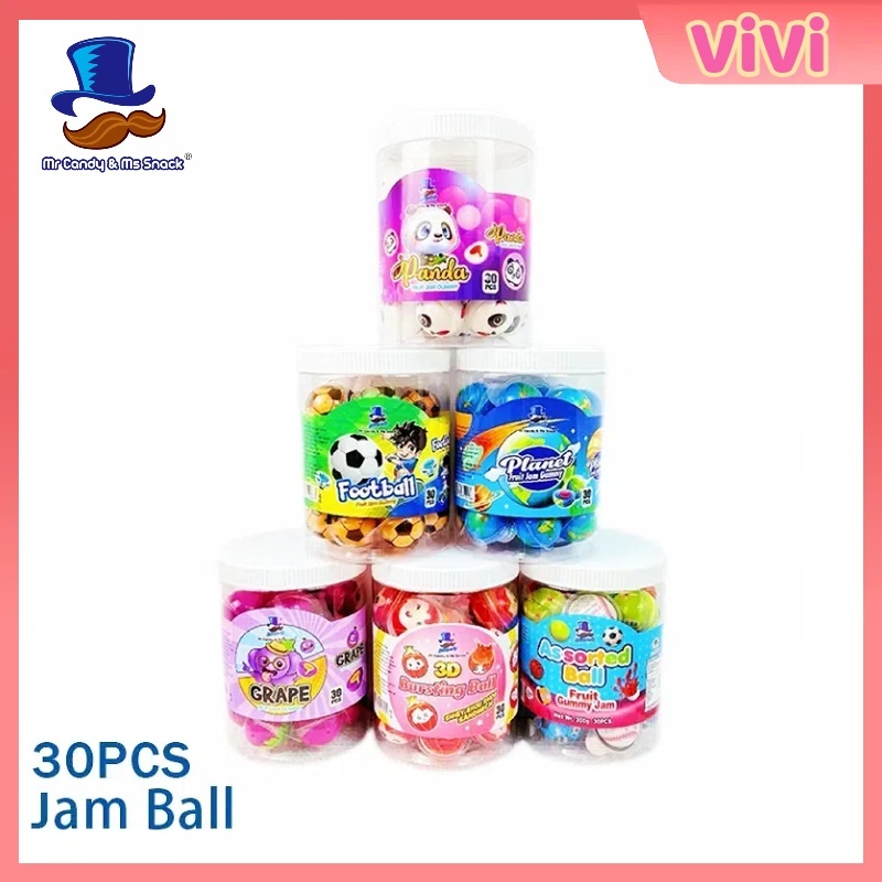 Fruit Jam Gummy Series 30Pcs/Bottle/Explosive gummies/ Mini Fruit Jam ...