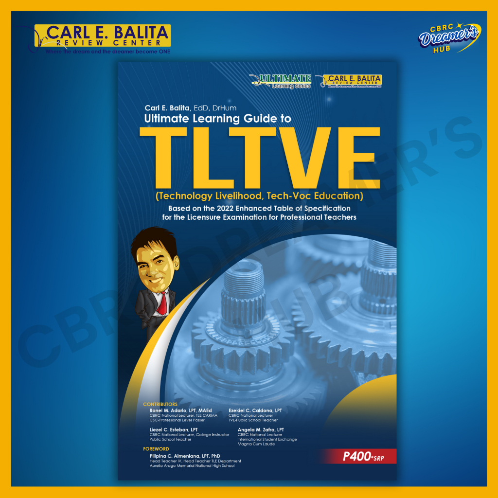 CBRC ULG FOR TLTVE TLE TECH VOC Majorship LET Reviewer Latest | Shopee ...
