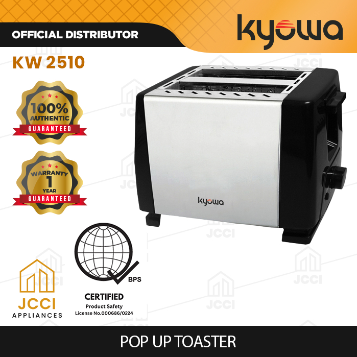 Kyowa Pop Up Bread Toaster - Stainless Steel - 2 Slices Toaster - 7 ...