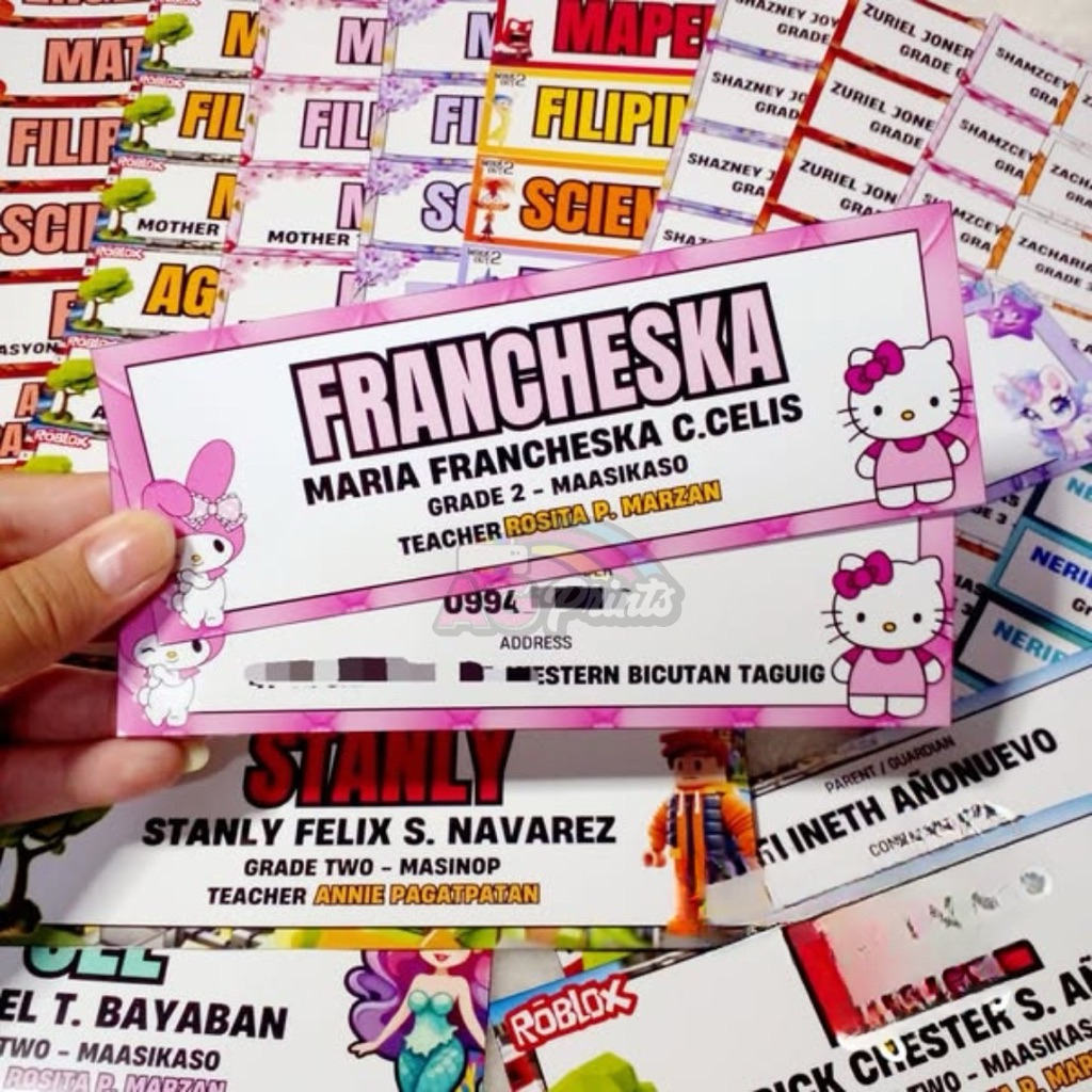 Customized Name Tag (PVC or LAMINATED) | Shopee Philippines