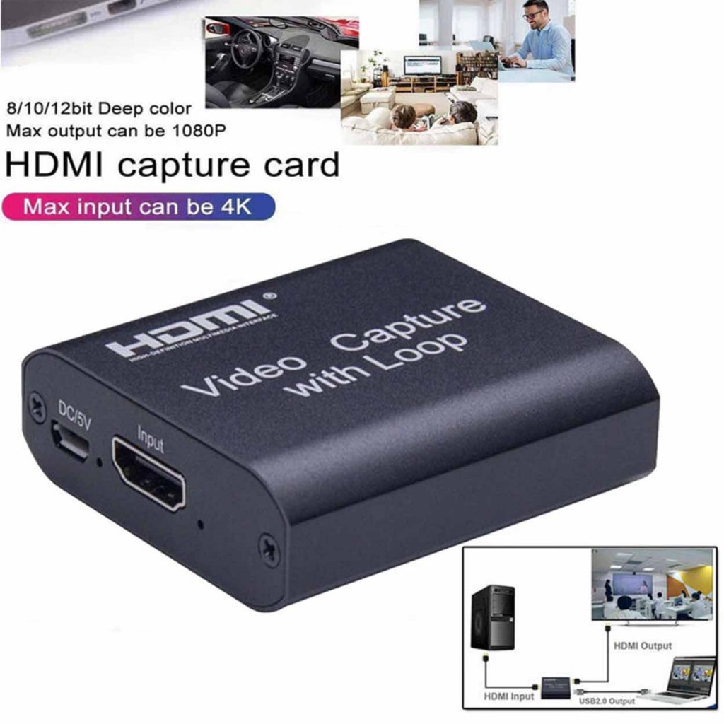 1080P 4K HDMI Video Capture Device HDMI To USB 2.0 Video Capture Card ...
