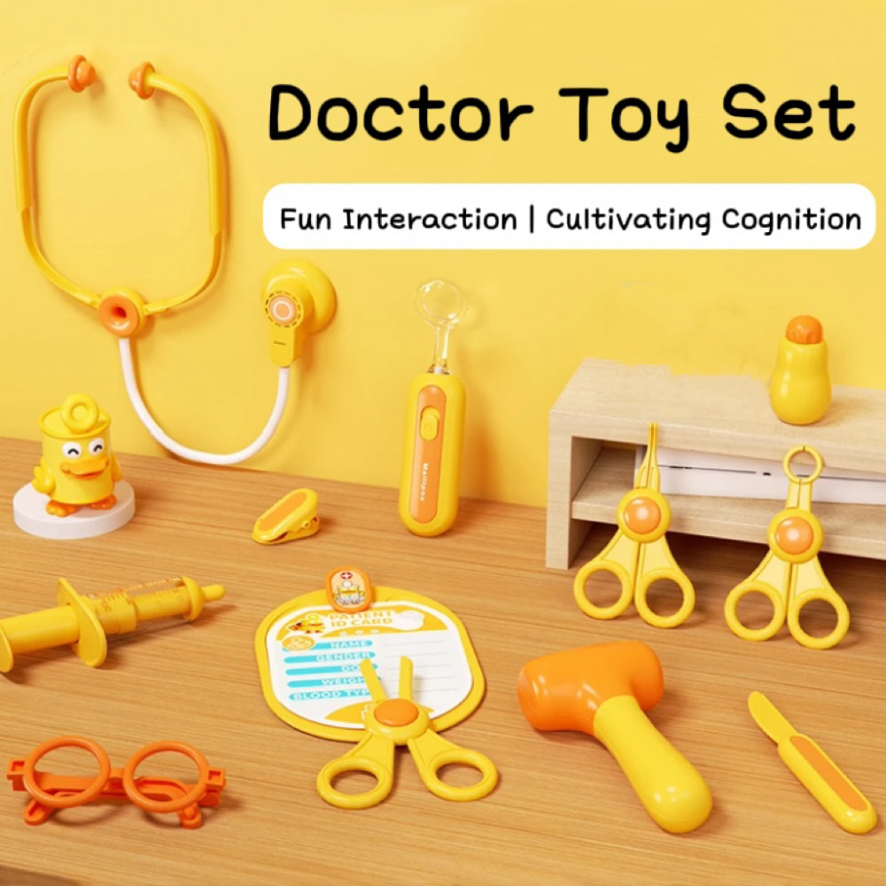 Medical Doctor Set Play House Toy Combination Dentist Kit Box | Shopee ...