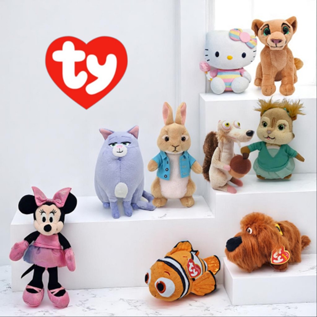 TY Regular Beanie Stuffed Toy Preloved Licensed Characters Collection ...