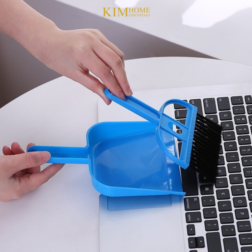 KIMHOME mini cleaning brush with dustpan small keyboard brushes desk ...