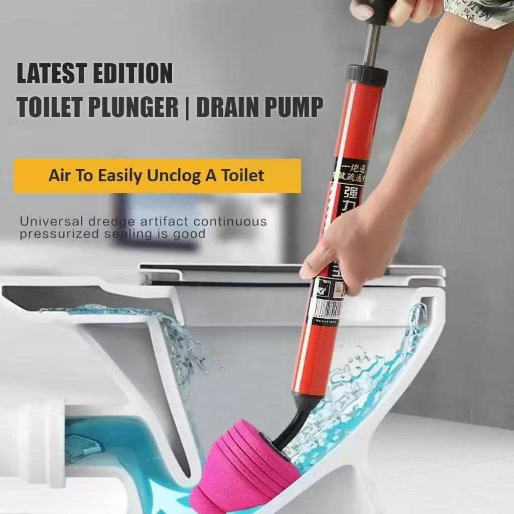 Dredging Toilet Cleaner Drain Declogger Air Plunger High Pressure ...