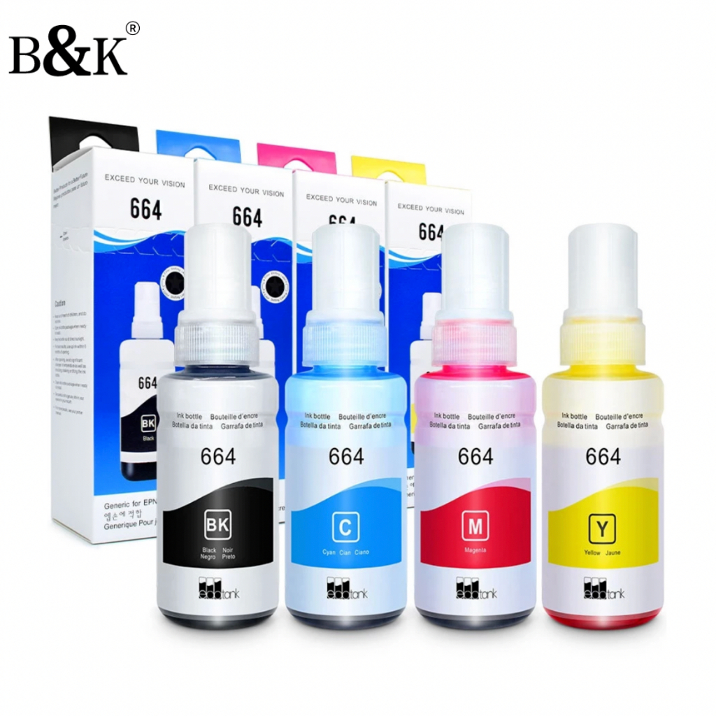 664 Refill ink Epson Black Ink Refill 70ml For Epson L120 L110 L310 ...