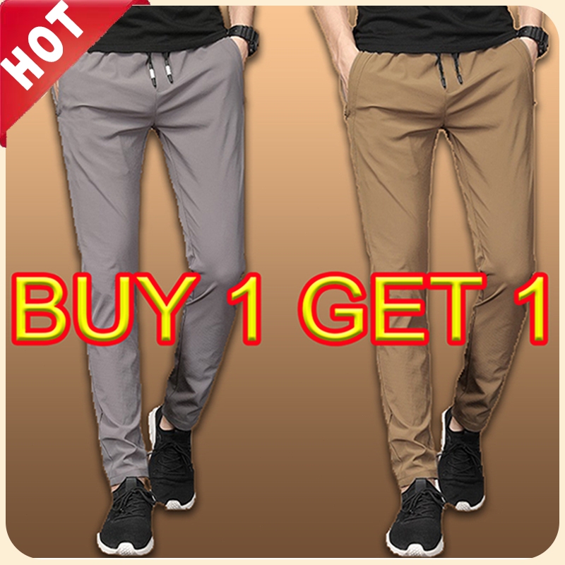 【Buy 1 take 1】 Pants For Men casual Plain Fashion COD Men's Pants Trend ...
