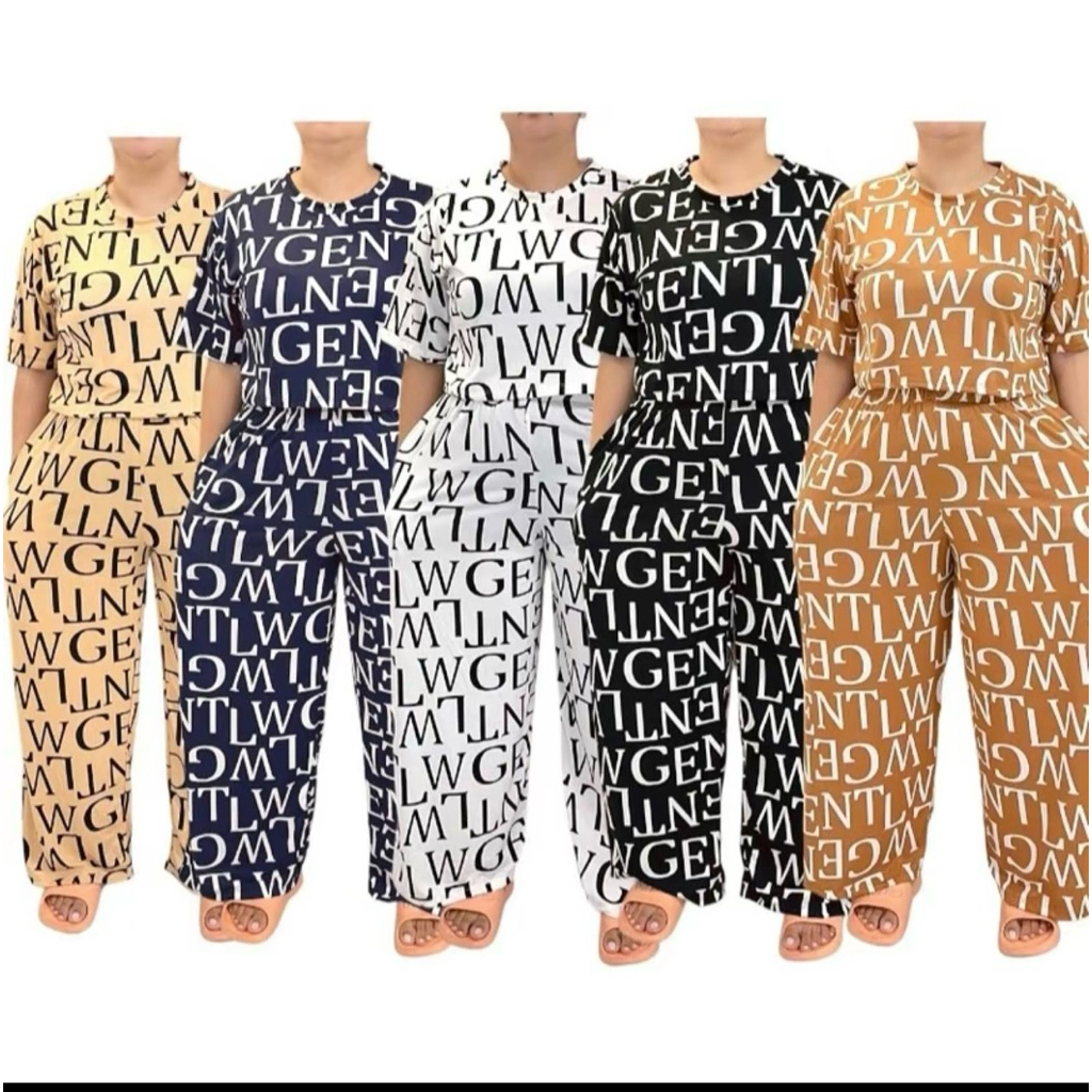 Croptop Terno Boho/Wideleg Pants For Women Best Fit Medium-2XL Body ...