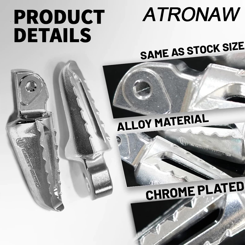【COD】1 Pair Motorcycle Alloy Footrest Click 125i/150 V2 V3 Footrest ...