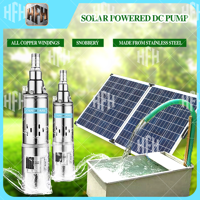 [HFH] Solar powered deep well pump, DC12V/24V deep well water pump ...