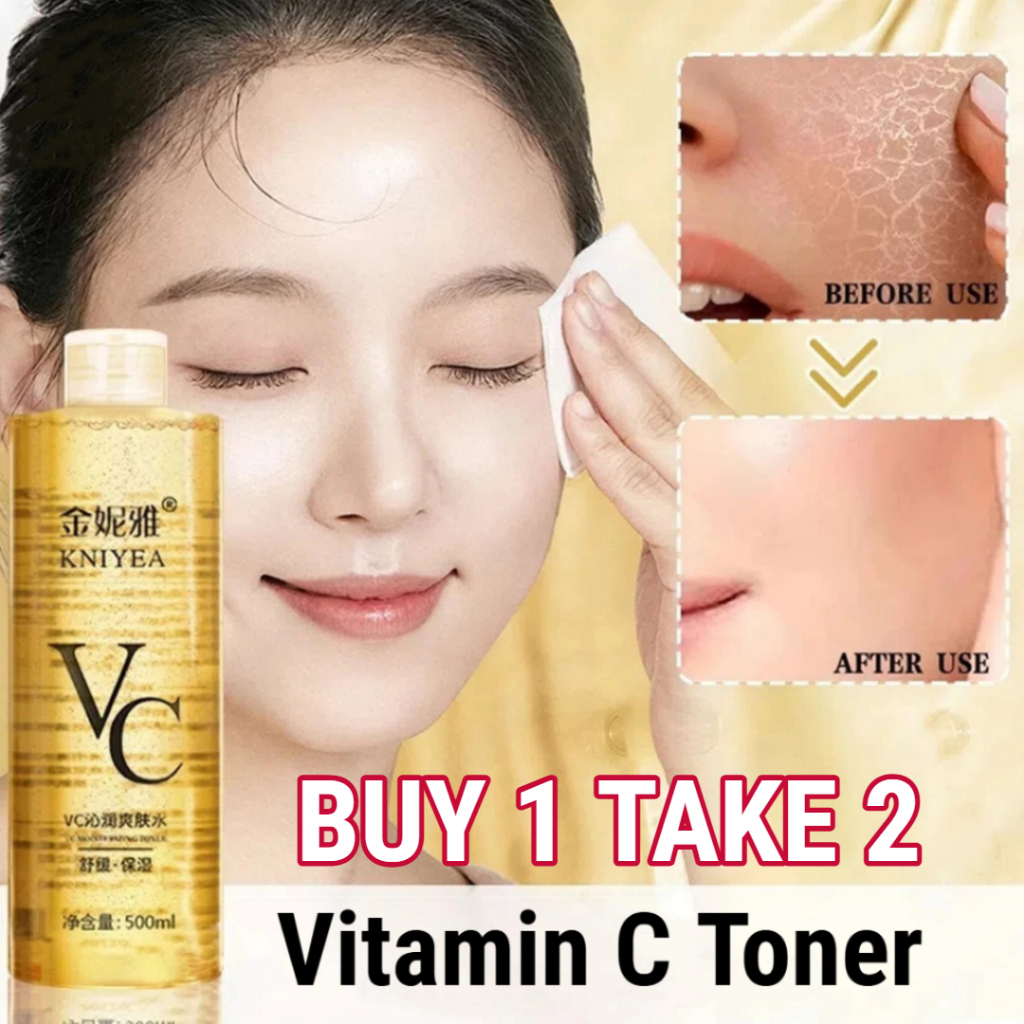 【Buy 1Take 2】500ML Vitamin C Toner Whiten and Lighten Spots Brighten Up ...