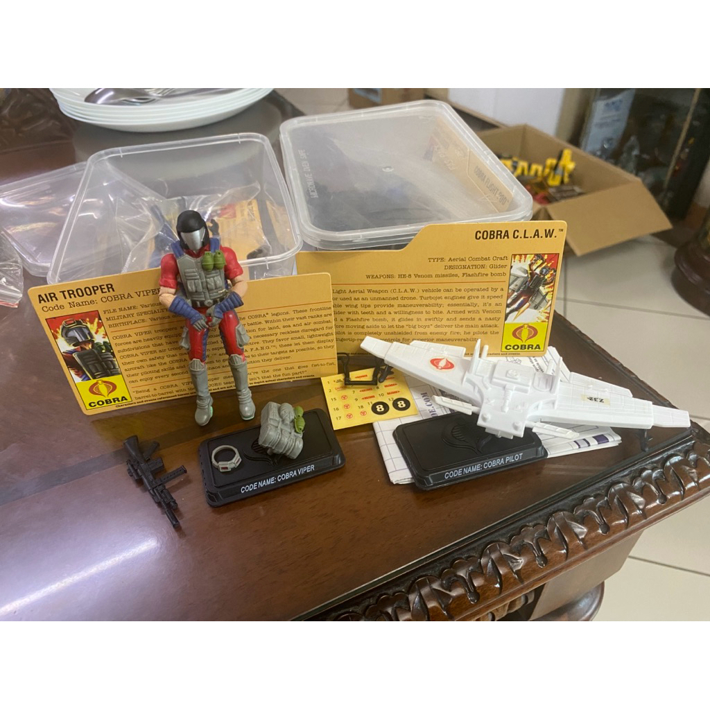 GI JOE Cobra Viper V19 & C.L.A.W. CLAW G.I. JOE COBRA 25th LOOSE Z1 ...