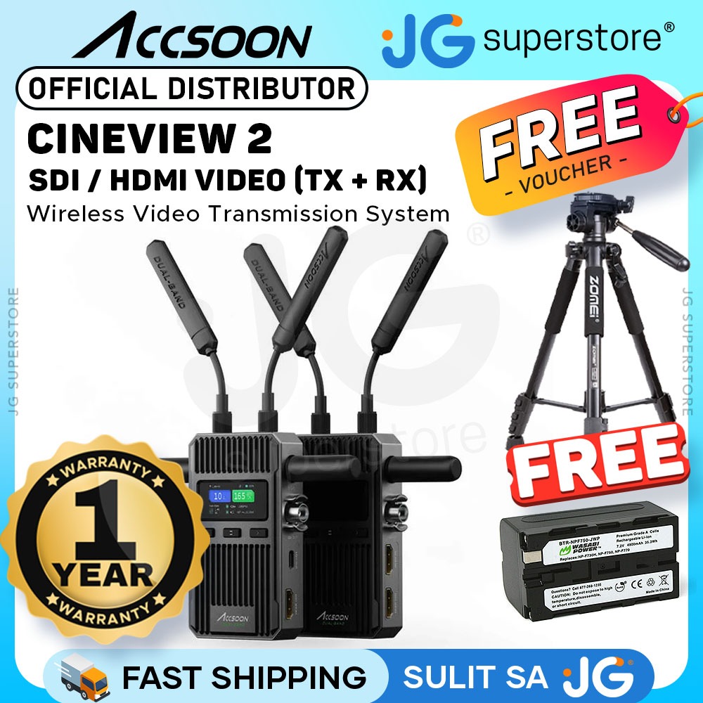 Accsoon CineView 2 SDI / HDMI 1080p Wireless Video (TX + RX ...