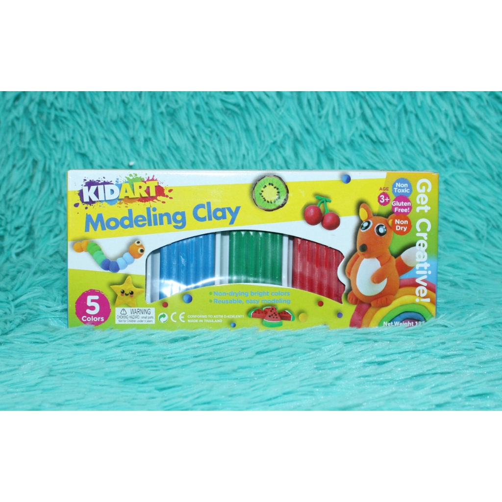 KIDART Modeling Clay 5 colors | Shopee Philippines