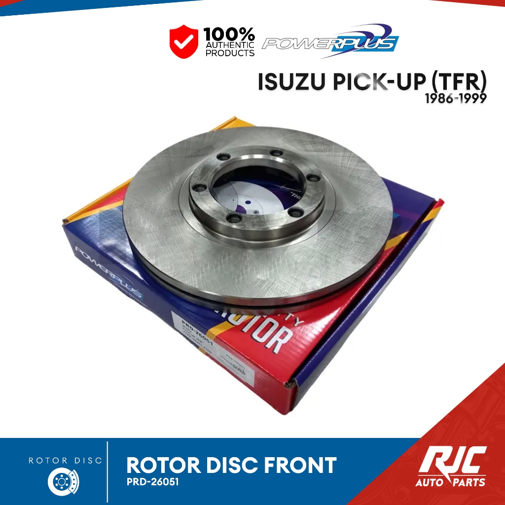 POWER PLUS ROTOR DISC ISUZU PICK-UP (TFR)FRONT 6HOLES 1986-1999 PRD ...