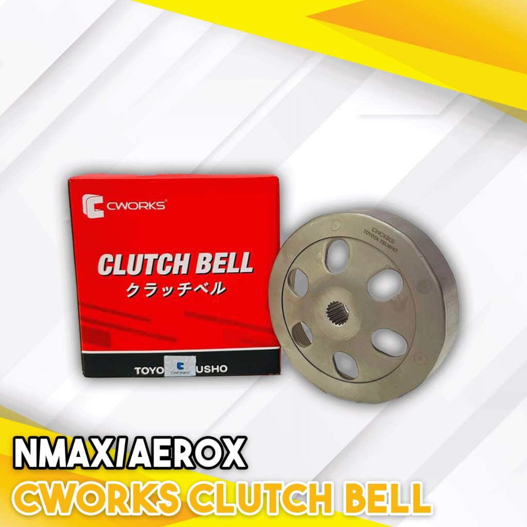 CWORKS CLUTCH BELL WITH GROOVE FOR NMAX/AEROX/BEAT/CLICK/M3/MIO SPORTY ...