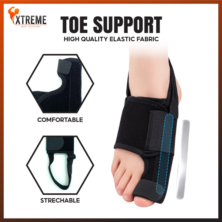 Toe Support Brace Adjustable Strap Corrector for Curved Toes Bent Toes ...