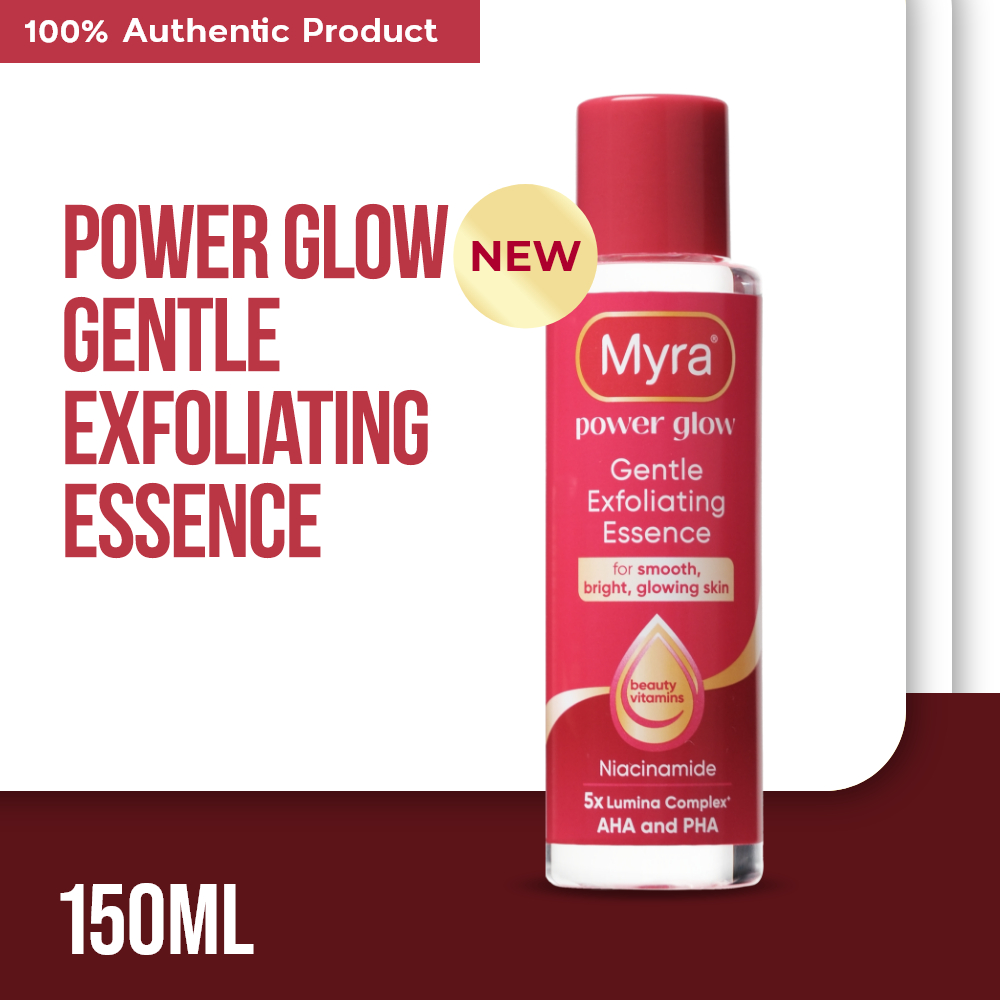 Myra Power Glow Gentle Exfoliating Essence 150ml | Shopee Philippines
