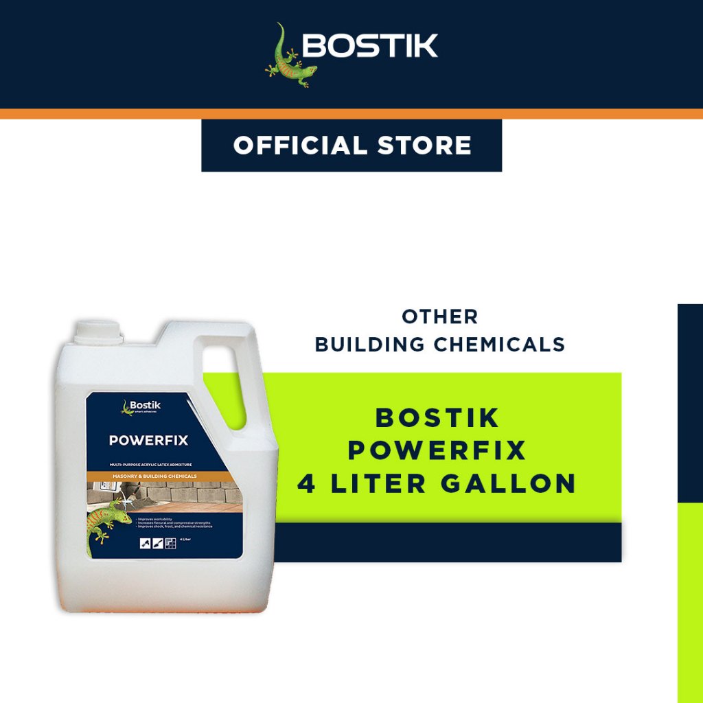 Bostik Powerfix Multi-Purpose Acrylic Latex Admixture 4 Liter | Shopee ...