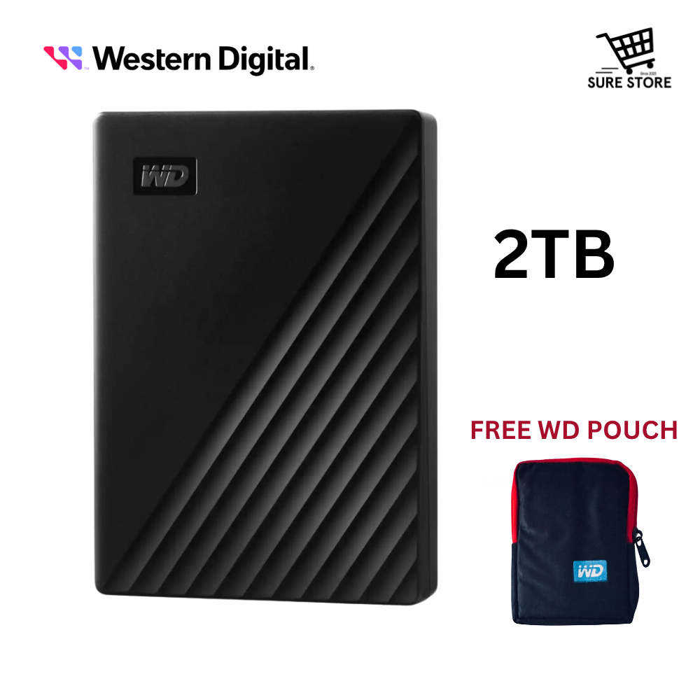Western Digital WD My Passport 2TB Portable External Hard Drive - 2TB ...