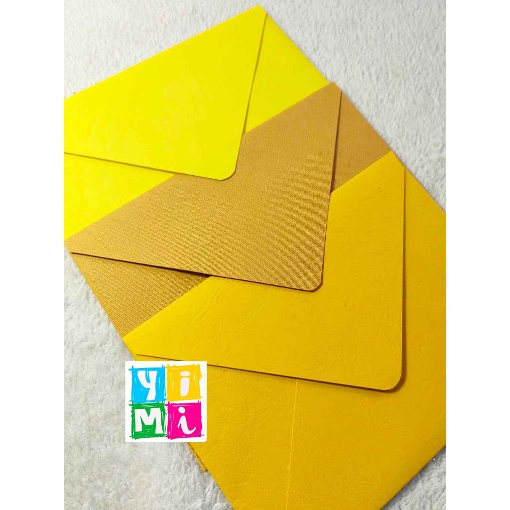 Wedding Invitation Envelope Yellow Mustard Birthday 5R 4R 3R | Shopee ...