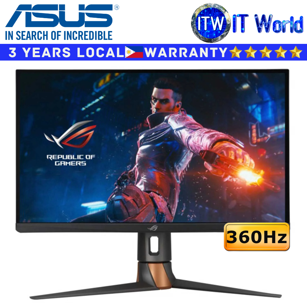 ASUS Gaming Monitor ROG Swift PG27AQN 27" 2560x1440 QHD/360Hz/Fast IPS/1ms GTG/Anti-Glare| itw ...