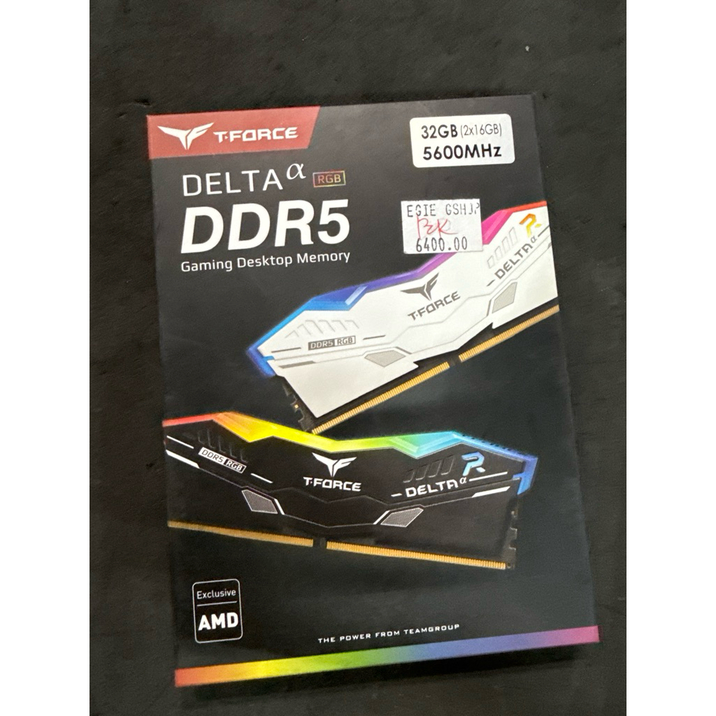 T-Force Delta DDR5 32gb (2*16gb) RGB black stick | Shopee Philippines