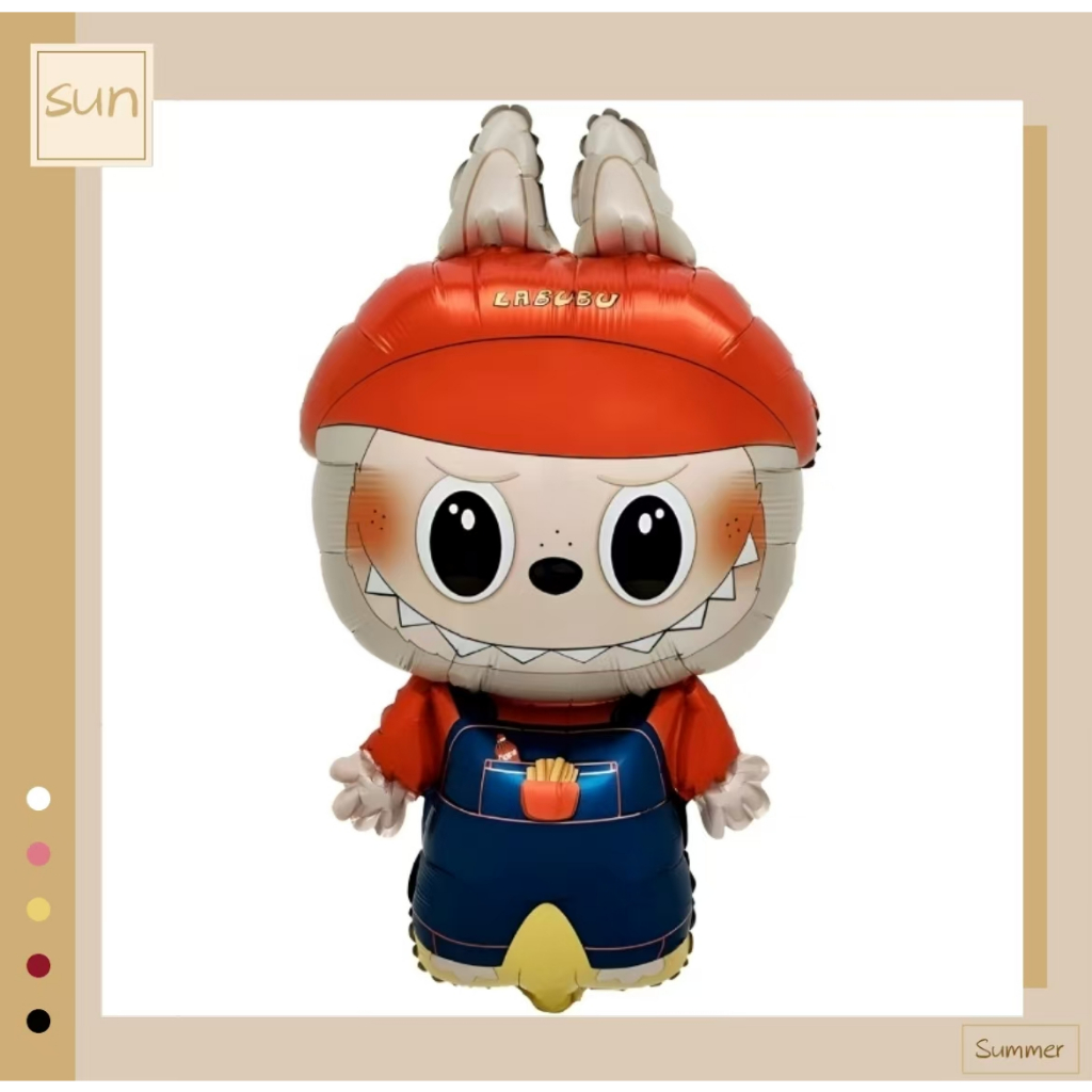 Red Hat Fries Labubu 31 inches Mascot Cute Pop Mart theme party ...