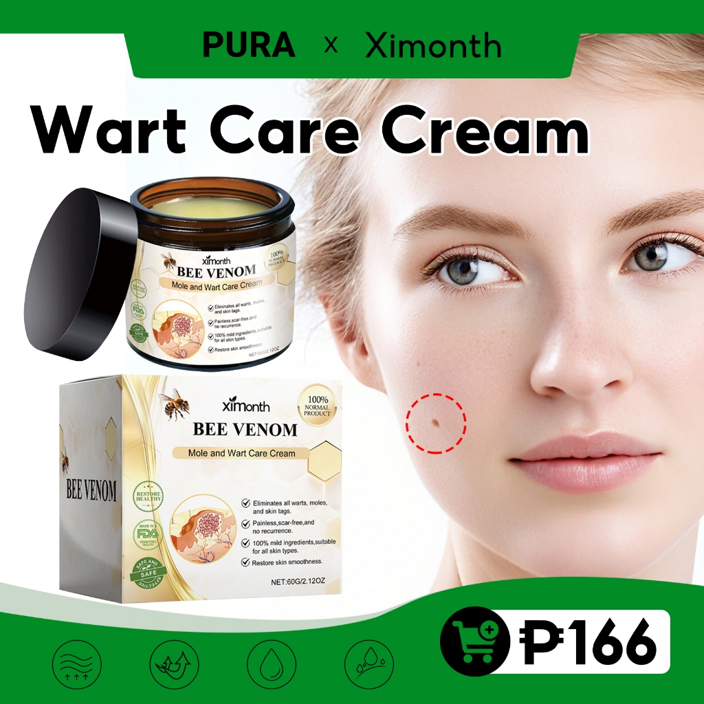 Ximonth Bee Venom Mole And Wart Care Cream 60g Mole Remover Skin Tag ...