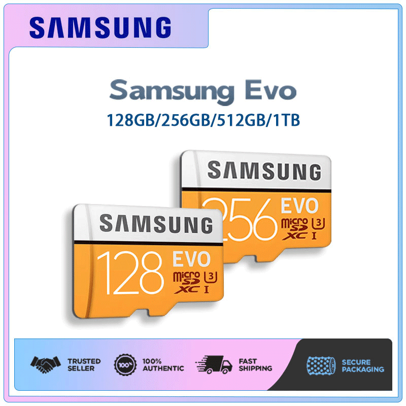 Samsung Evo 128GB 256GB 512GB 1TB Micro SD Card Class 10 UHS-I U3 ...