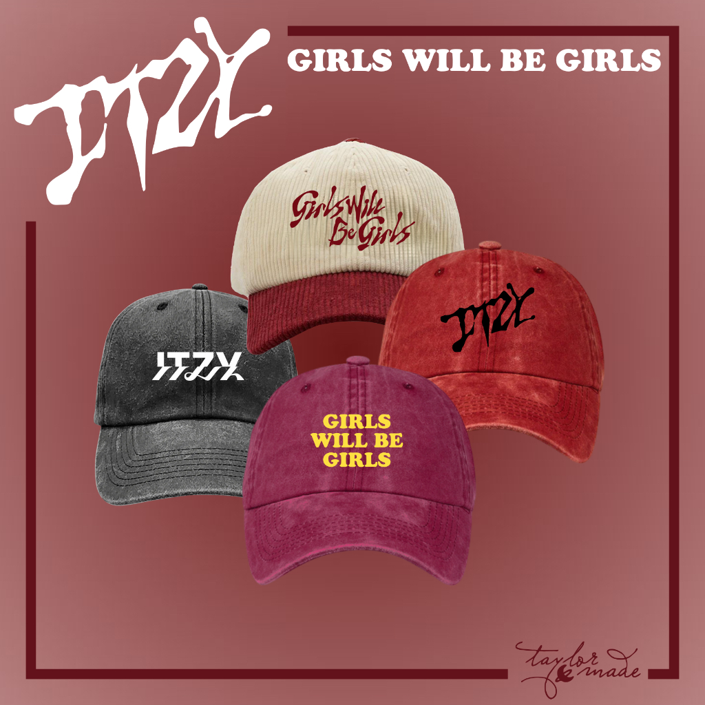 ITZY - GIRLS WILL BE GIRLS Cap Collection | corduroy, acid wash/vintage ...