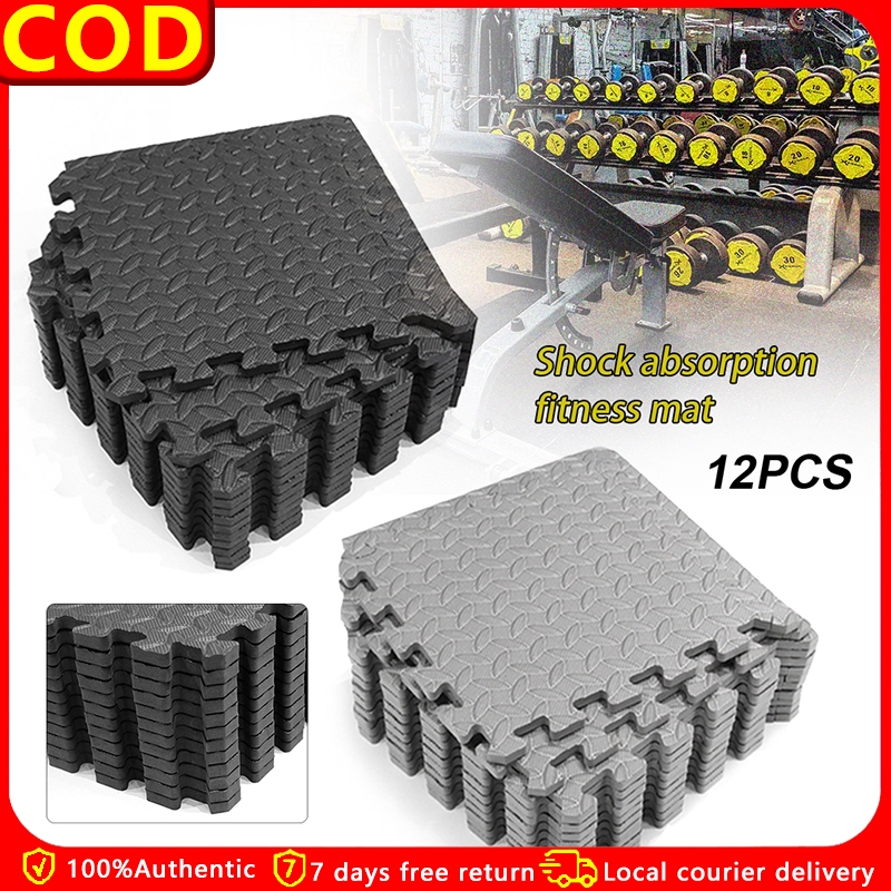 12pcs/6pcs Protective Thickened Fitness Equipment Shock Absorbing Home ...