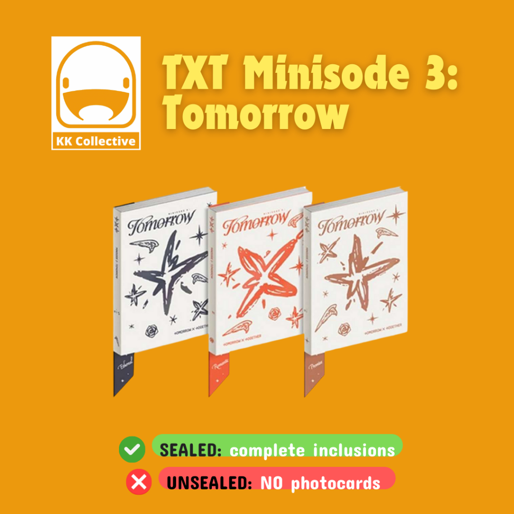 TXT Minisode 3: Tomorrow (Photobook ver - Ethereal, Romantic, Promise ...