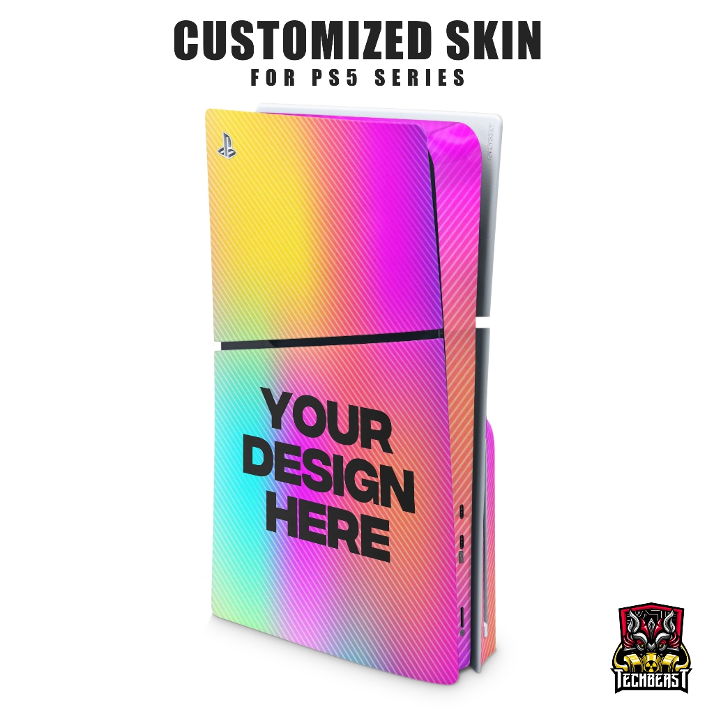 3M Custom PS5 Slim Pro Phat Skin Vinyl Wrap Techbeast ( Message your ...