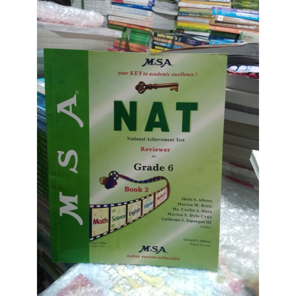 NAT NATIONAL ACHIEVEMENT TEST REVIEWER FOR GRADE 6 MSA (brandnew ...