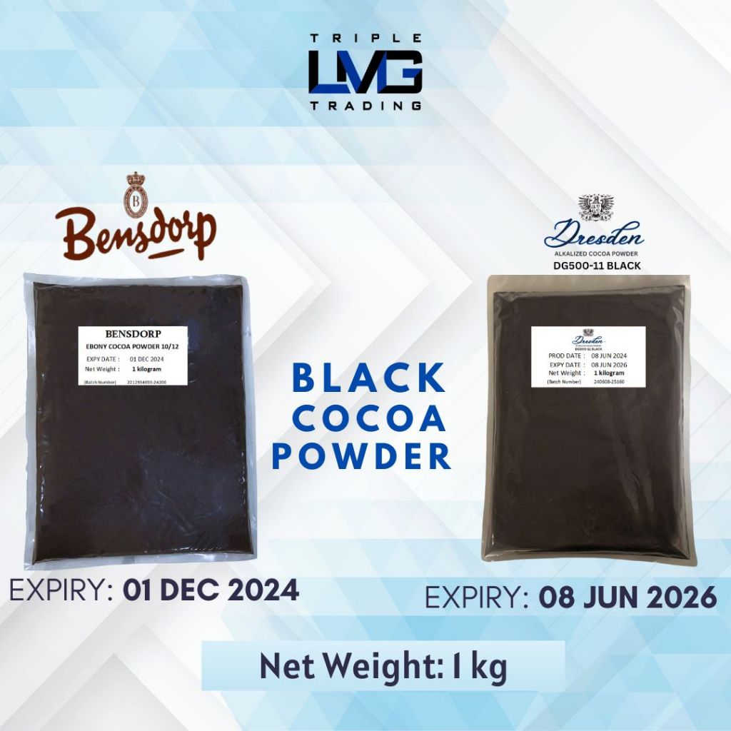 Bensdorp Ebony | Dresden DG500-11 Black Cocoa Powder 1kg | 500g | 250g ...
