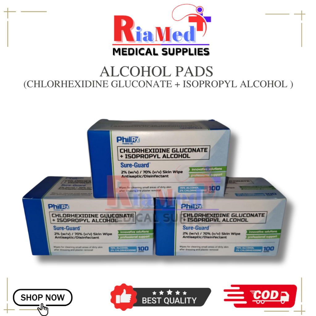 SURE-GUARD ALCOHOL PADS (chlorhexidine gluconate + isopropyl alcohol ...