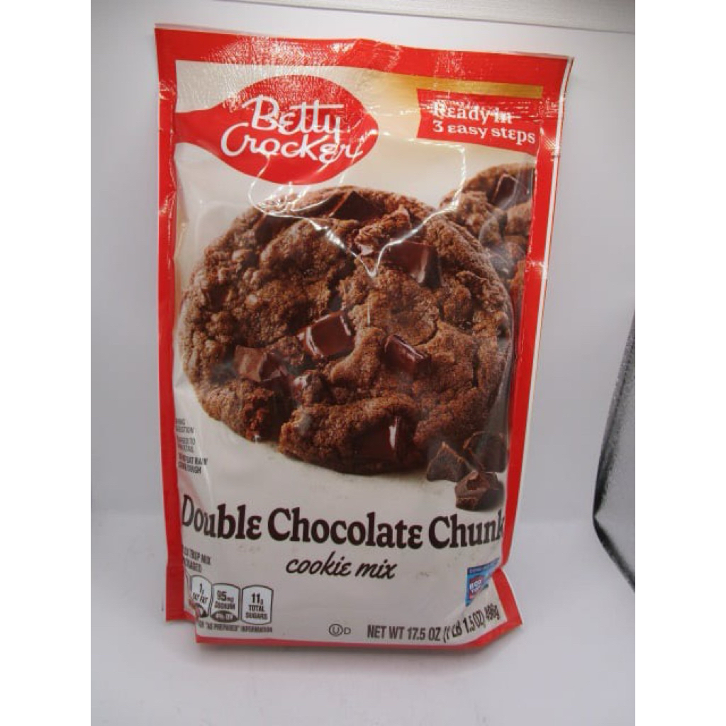 BETTY CROCKER DOUBLE CHOCOLATE CHUNK COOKIE MIX, 17.5 OZ | Shopee ...