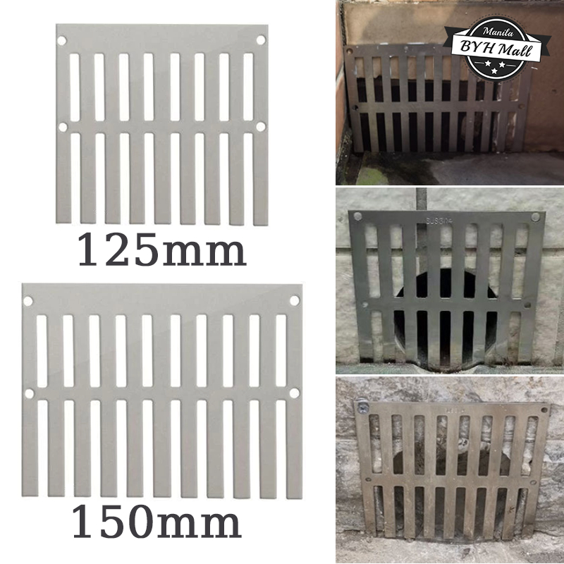 Stainless Steel Side Drain Panel Floor Drain Grille Cover 125mm 150mm ...