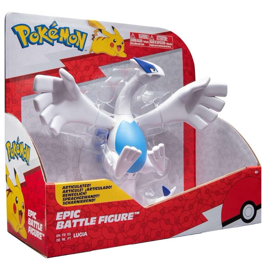 Pokemon Jazwares Lugia EPIC BATTLE Articulated Big Figure (6-7inch ...